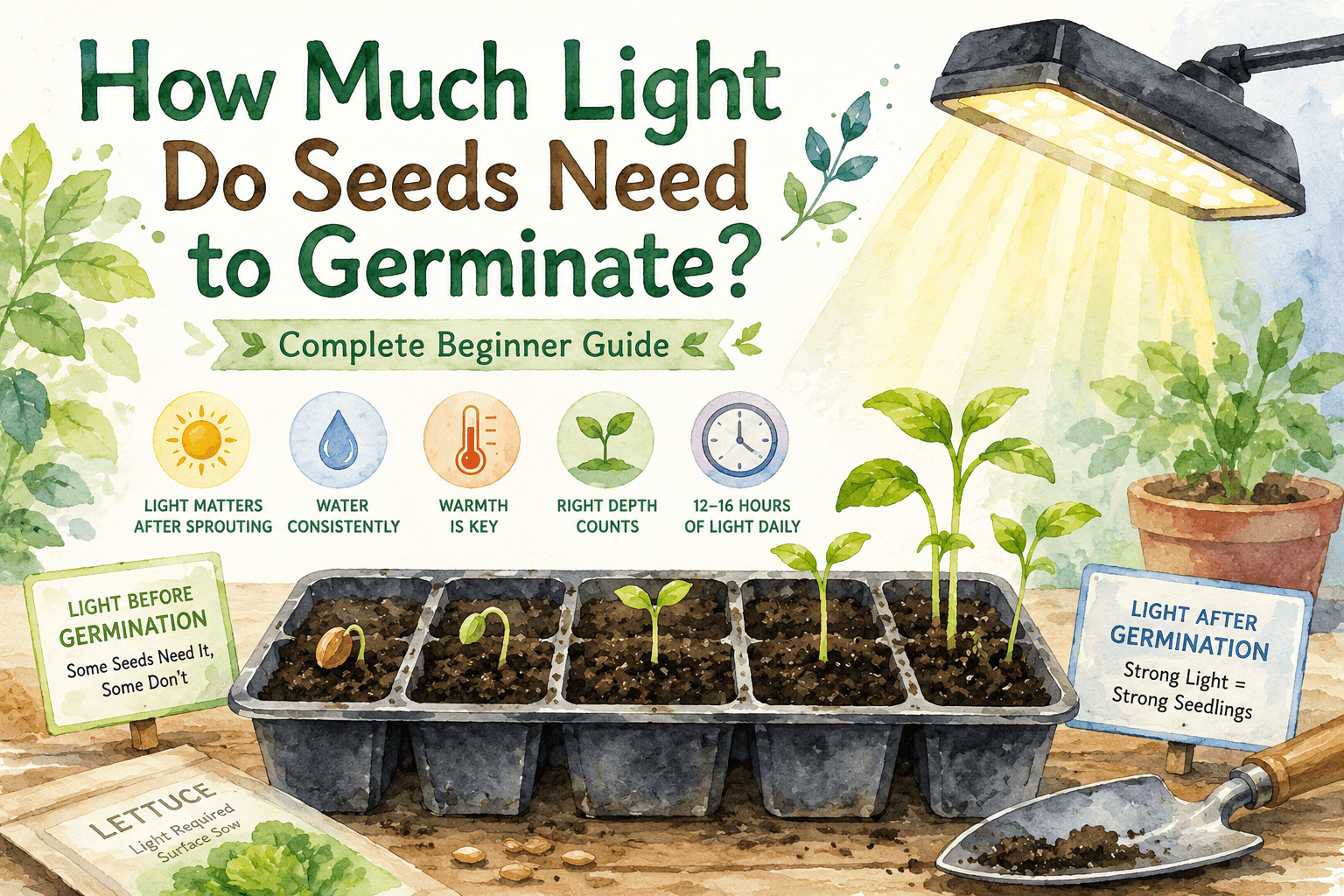 How Much Light Do Seeds Need to Germinate? Complete Beginner Guide ...